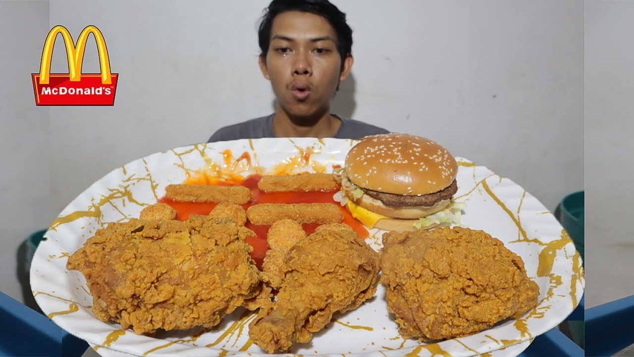 MUKBANG BURGER, AYAM FRIED CHICKEN, CHICKEN FINGER, DAN CHICKEN BITES ...
