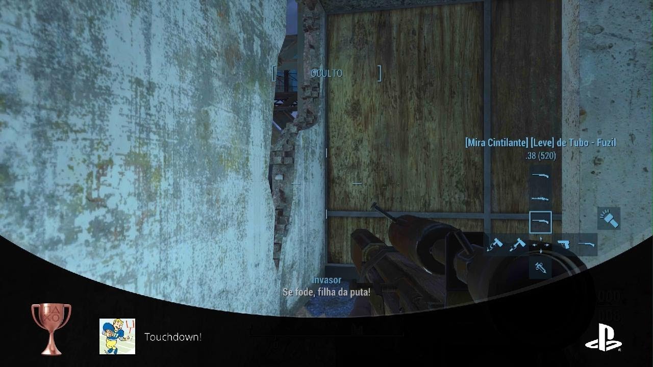 Fallout 4 um Touchdown na minha cara - YouTube