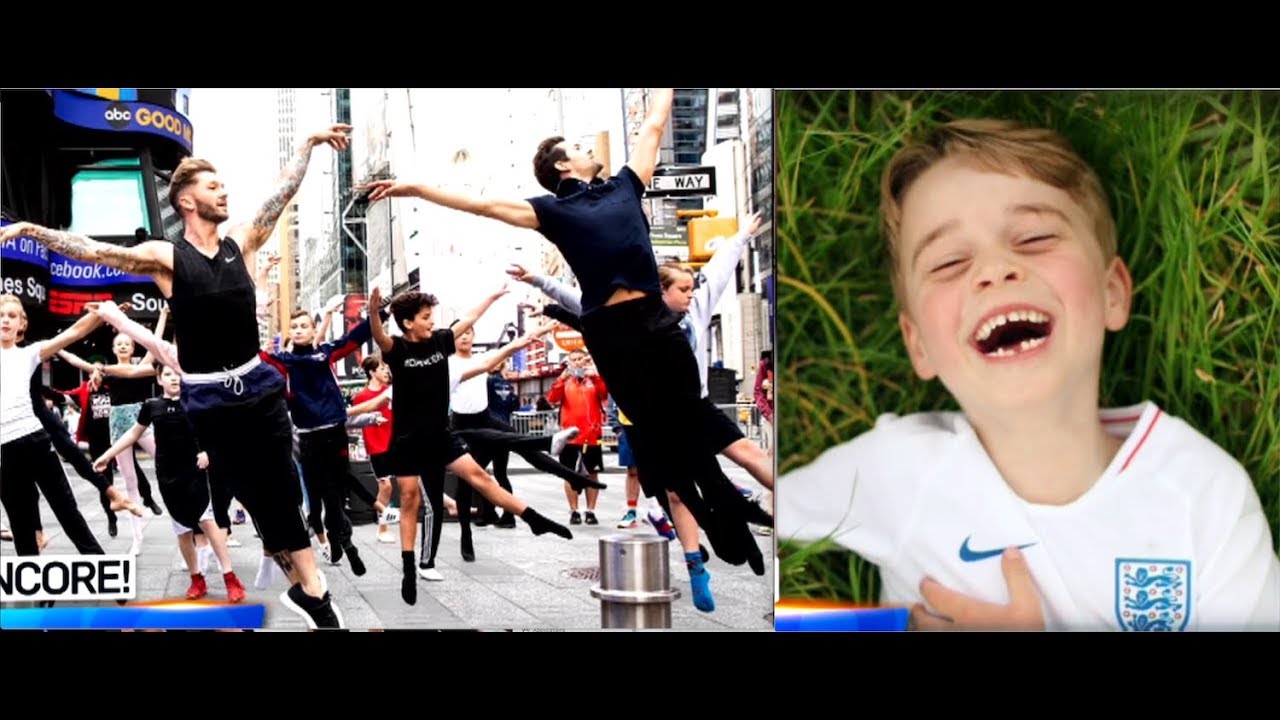 Prince George Gets Support From 300 Ballet Dancers in Time Square (2019 ...