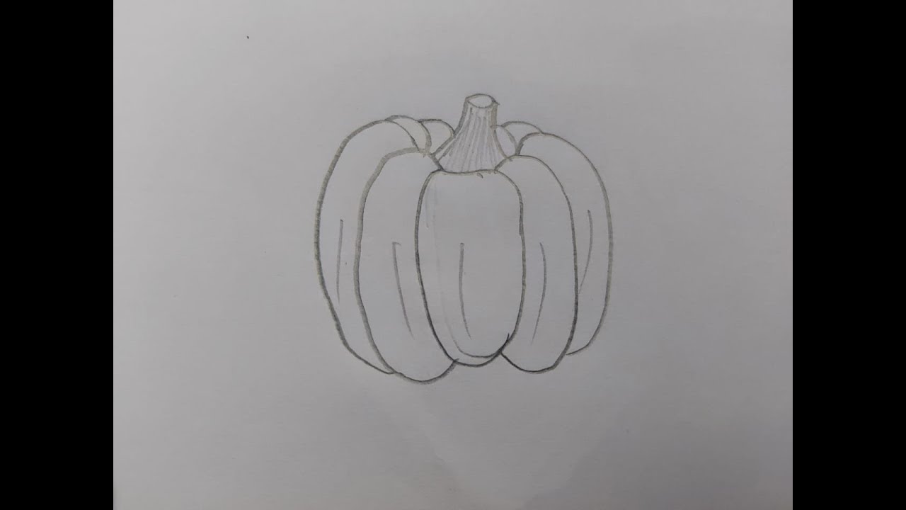 Shimla mirch ki drawing || How to draw capsicumb || easy capsicum ...