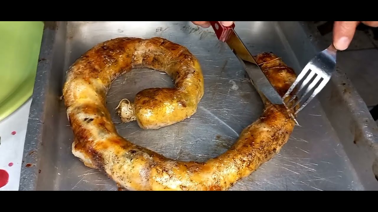 Parrillada c/ tripa gorda rellena c/papas,cebolla,morrón,queso,panceta ...