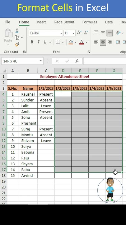 Excel Job Interview Questions Format Cells In Excel Excel Exceltips Shorts Msexcelfullcourse
