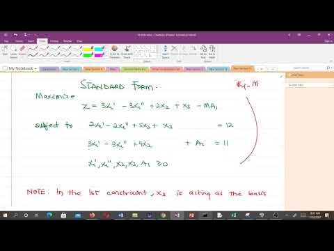 Unrestricted Variables in a Linear Programming Model (Lesson 8) - YouTube