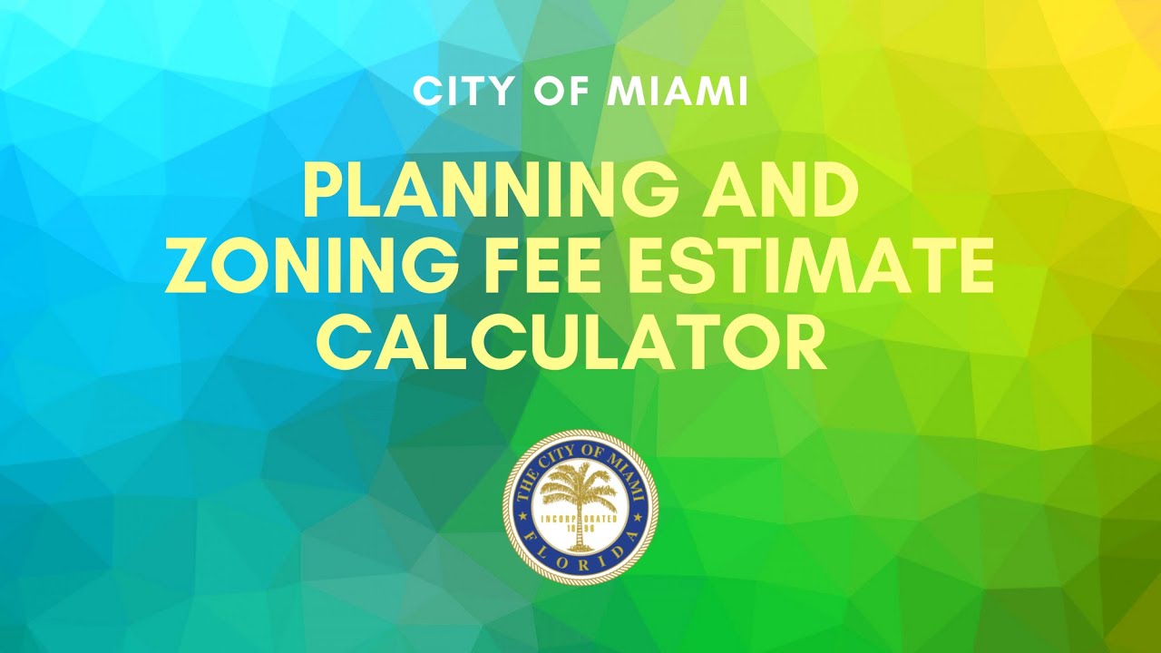 Planning and Zoning Fee Estimate Calculator - YouTube