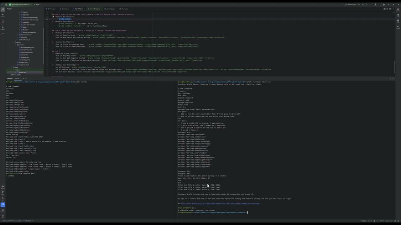 This project implements a distributed system using gRPC. - YouTube
