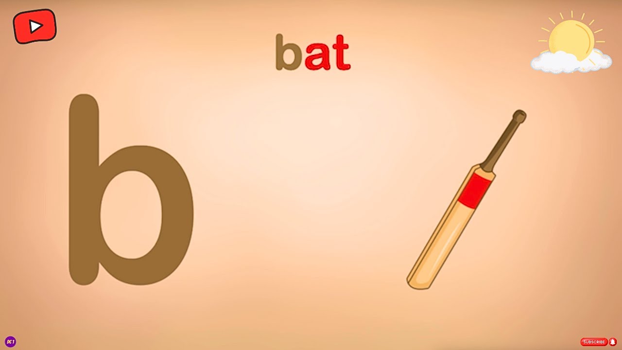 Tracing & Phonics Letter b 🏏 | Lowercase Alphabet | Explore the World ...