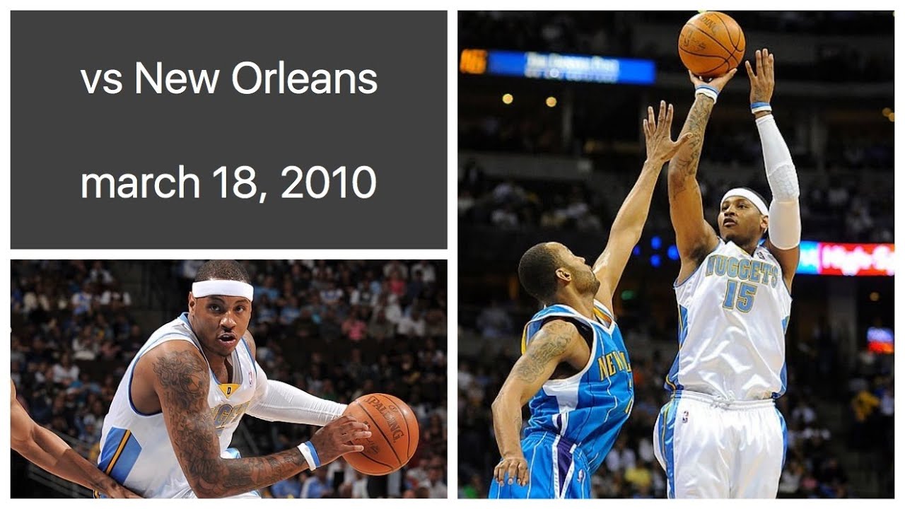 Carmelo Anthony 26 pts vs New Orleans Hornets Highlights (march 18 ...