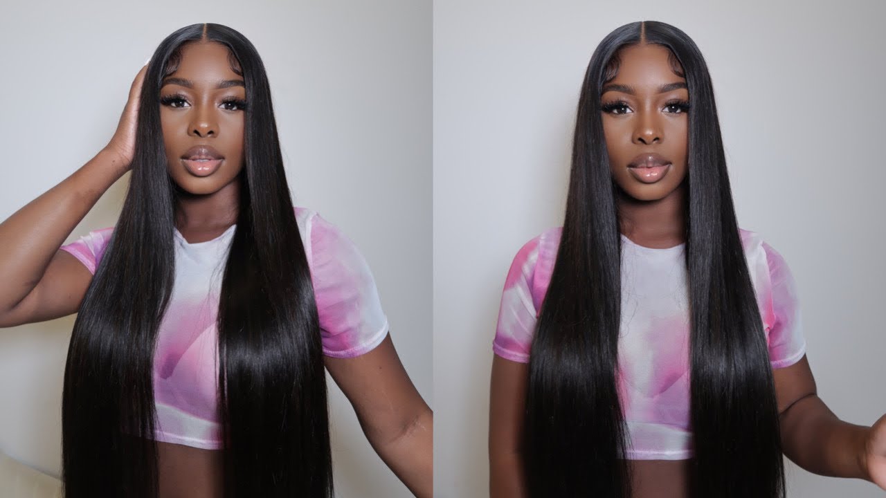 10 Minute 🥵BussDown Middle Part Closure Wig Install ft CurlyMe Hair ...