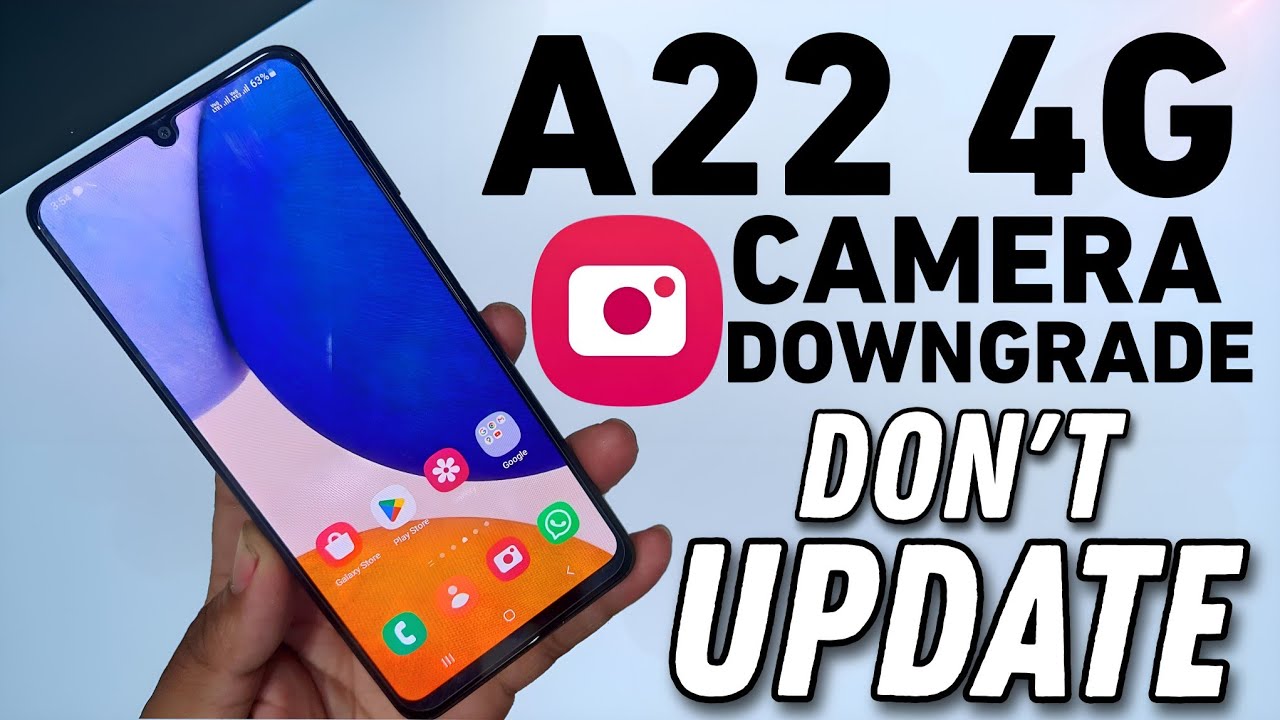 Samsung A22 4G Camera Downgrade After April Update 2023 !! Galaxy A22 ...