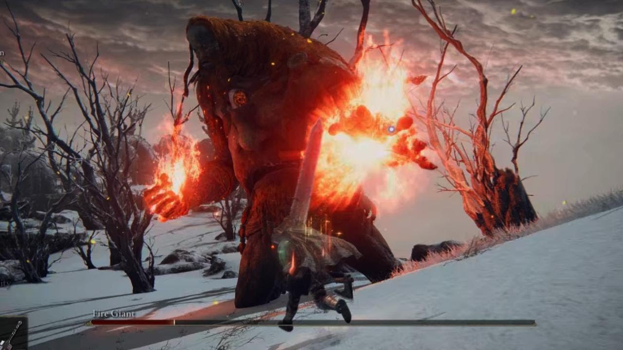 ELDEN RING Warrior and cooperator vs Fire Giant - YouTube