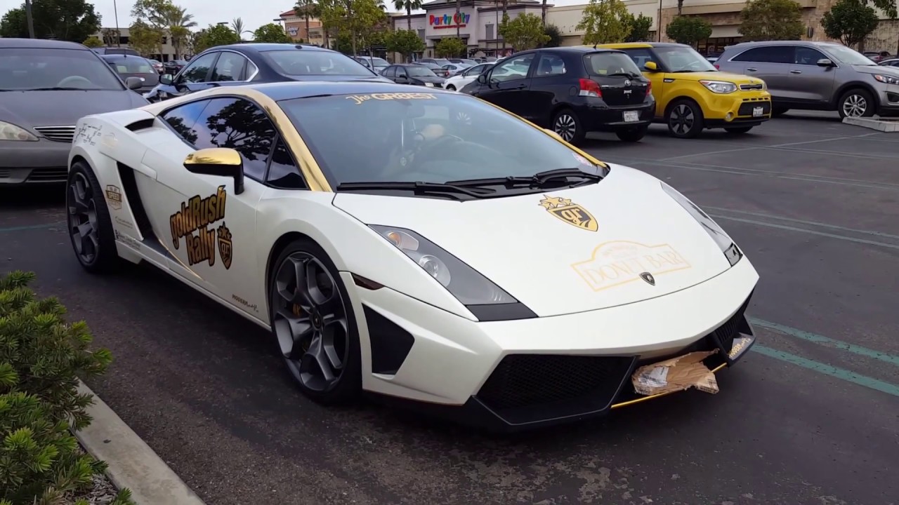 Lamborghini Gallardo goldRush Rally Exotic Car - YouTube