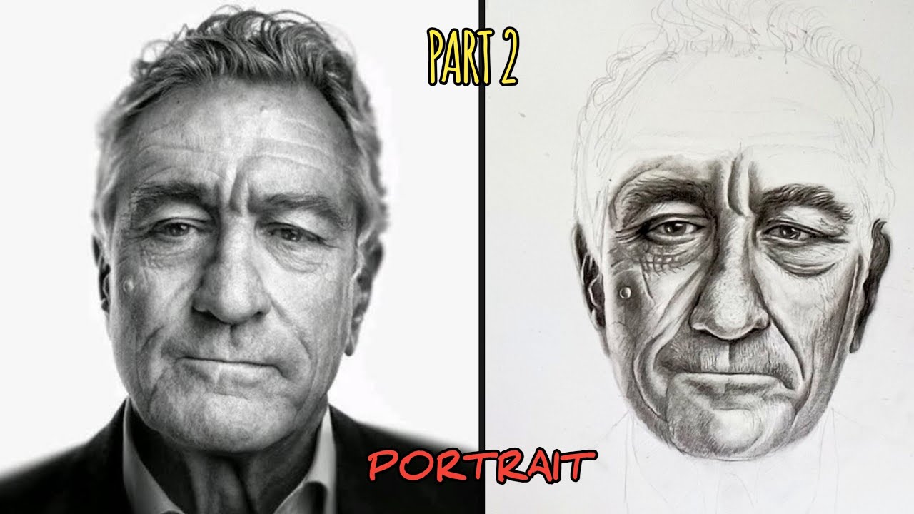 Easy portrait drawing sketch/ part 2 portrait sketch tutorial ...