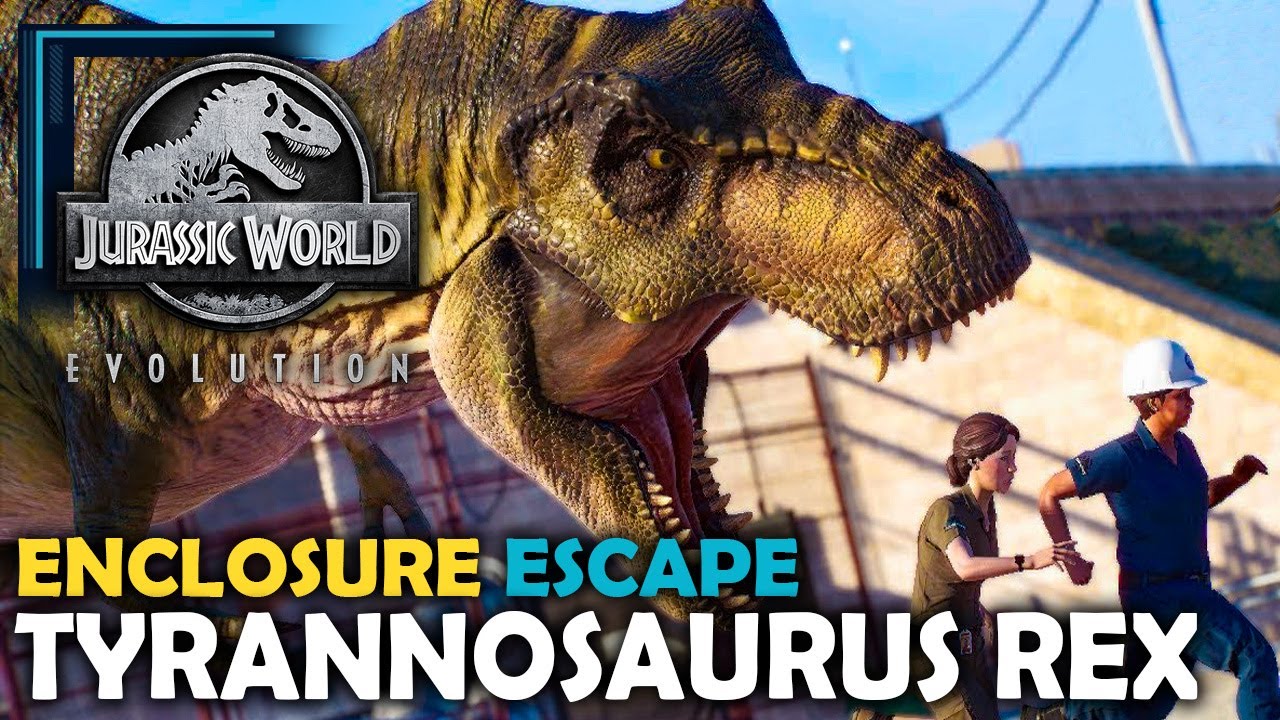 T-Rex Enclosure Escape (Jurassic World Evolution Gameplay) - YouTube
