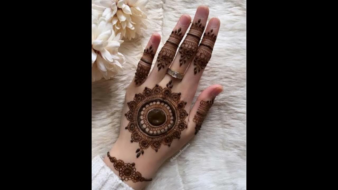 bridal designs for new Hinna style - YouTube