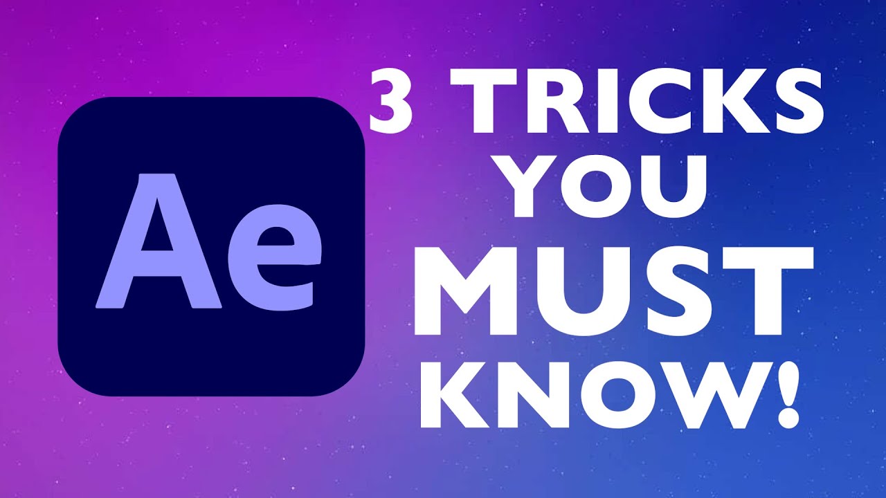 3 After Effects Tricks That Will Change Everything! | Beginner’s Guide ...