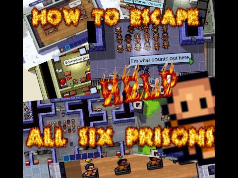 An Okay Guide To The Escapists: All Six Main Prisons - YouTube