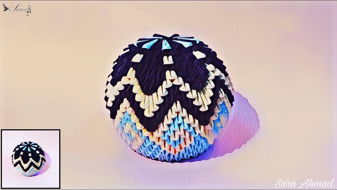 How to make 3d origami Money box 24 - YouTube