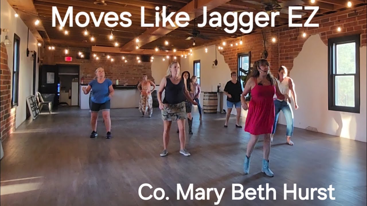 Moves Like Jagger @MovinWithMaryBeth EZ line dance - YouTube