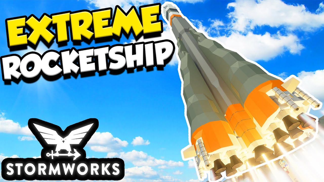 EXTREME ROCKETSHIP WATER CRASH! - Stormworks Soyuz 2 Rocket Ship Crash ...