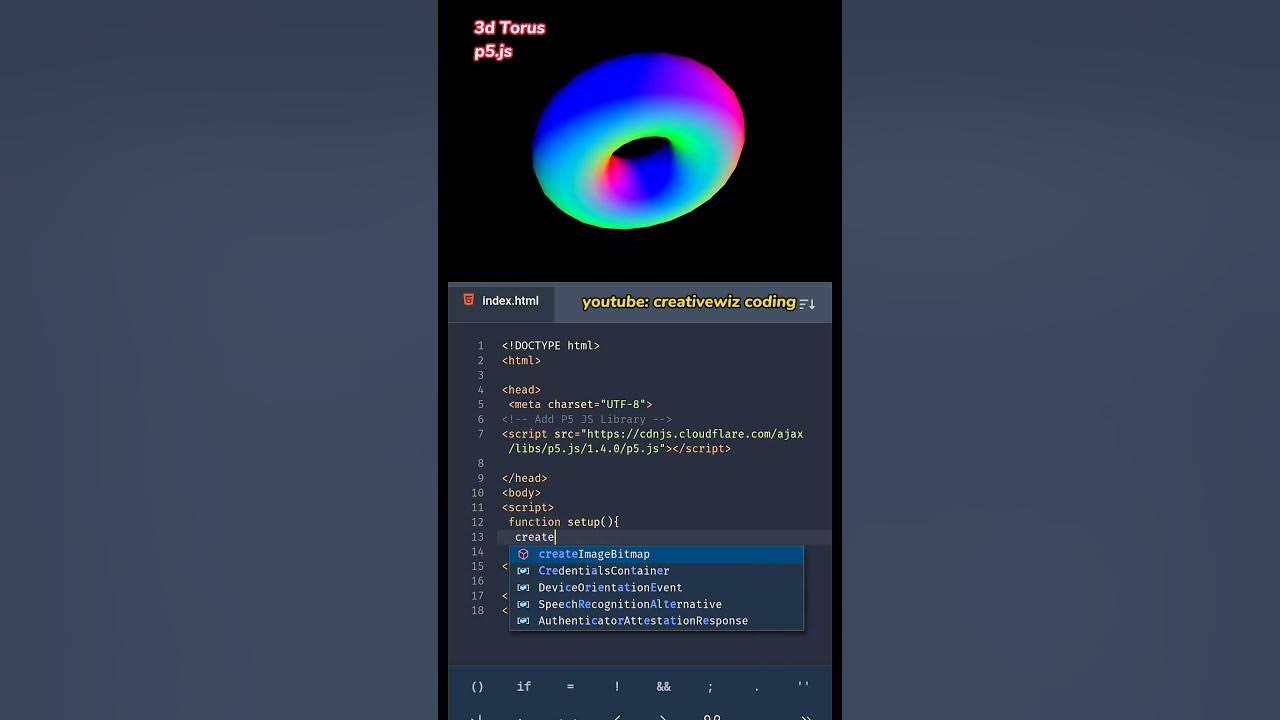 Save It📌 Try It🚀 3d Donut Animation 👨🏻💻 Shorts Css Developer Coding Youtube