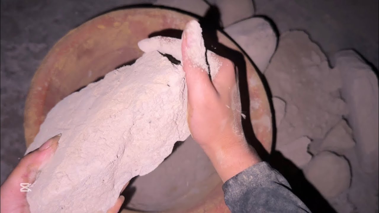 Pure mud dirt dry floor & clay pot crumbling 🔥relaxing sound night ...