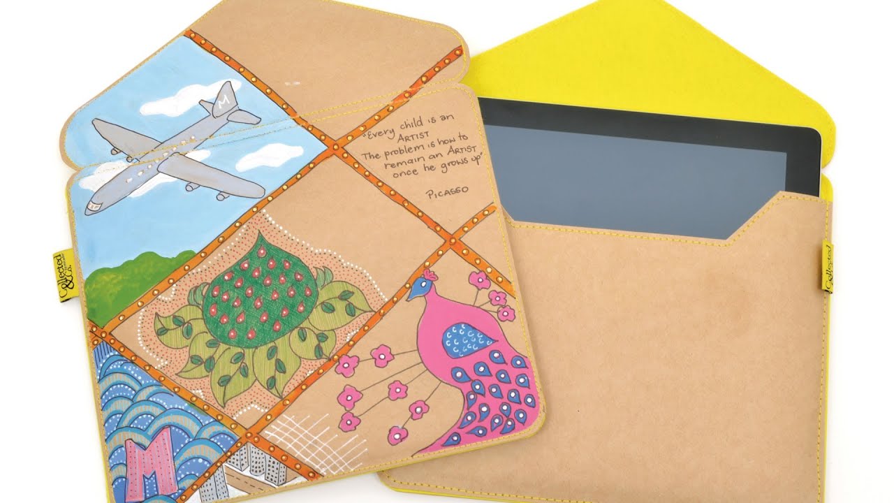 Turn your Collected & Co. Tablet Wallet into art - YouTube