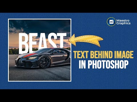 How to Put Text Behind Images in Photoshop | Step-by-Step Tutorial ...