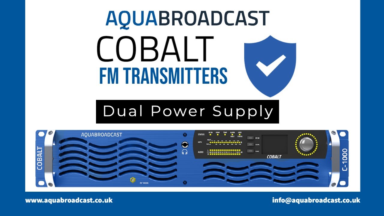 Aqua Broadcast Cobalt 1000 Dual Power supply option - YouTube