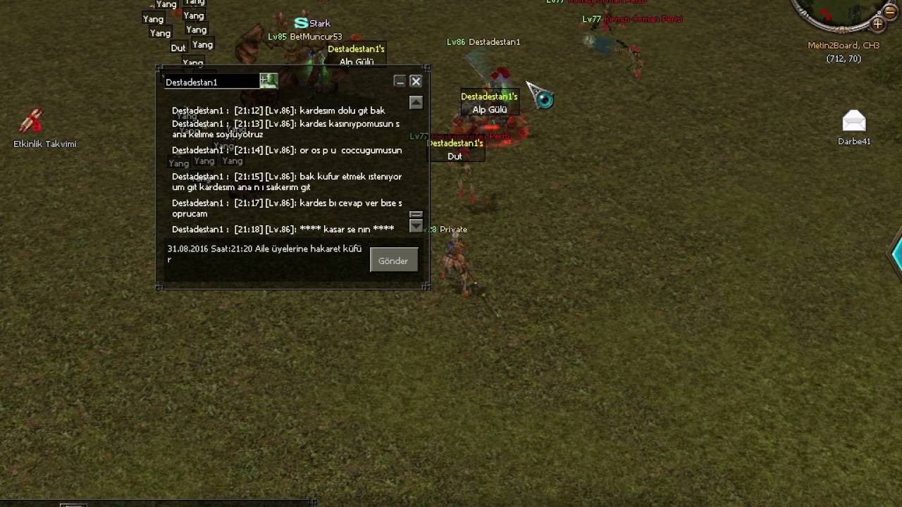Metin2 Board Destadestan1 Küfür - YouTube