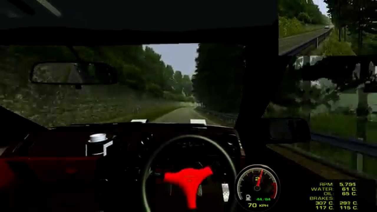 Rfactor - Initial D AE86 on Shomaru Mountian Pass "Without Music" - YouTube