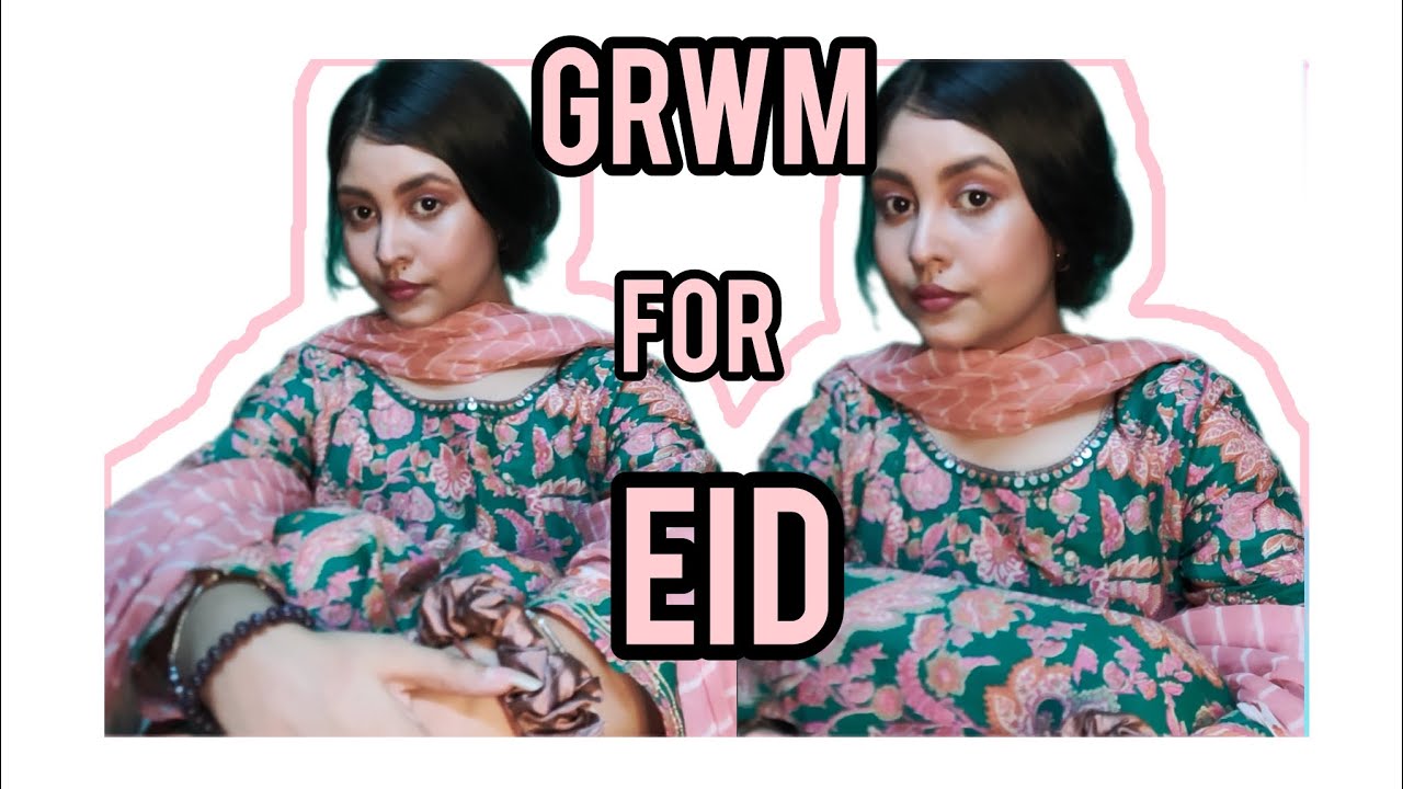 Getting ready for Eid 🌙 | Pink smooky Eye👀💕 | Clean Makeup for Eid 🎀 ...