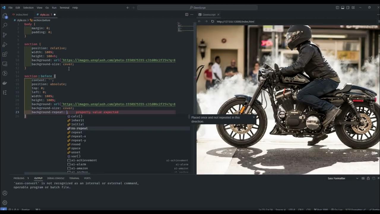 Make Background Glitch effects using HTML & CSS - YouTube
