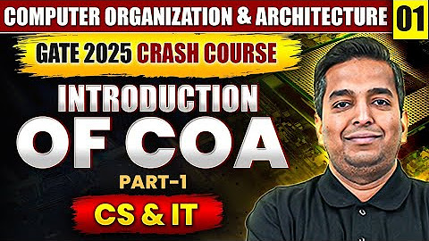 COA | COA For GATE | Computer Organization Architecture For GATE CSE | COA BY Vijay Sir | COA CS ...