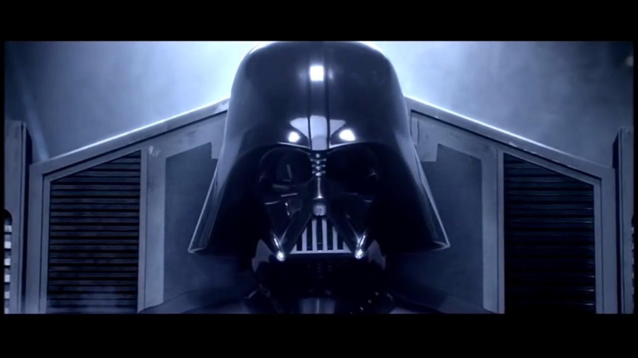 The Creation of Vader but "Noo" is replaced with Red's obnoxious laugh ...
