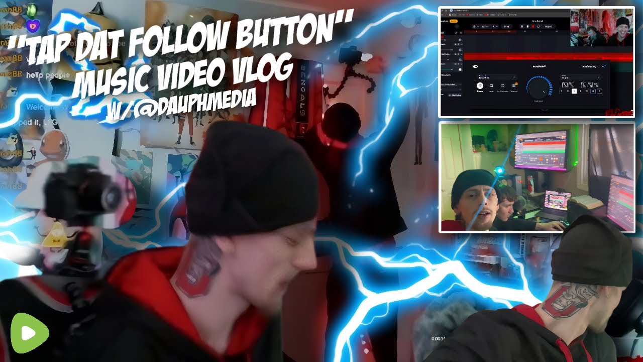 “TAP DAT FOLLOW BUTTON” MUSIC VIDEO VLOG W/ @DauphMedia - YouTube