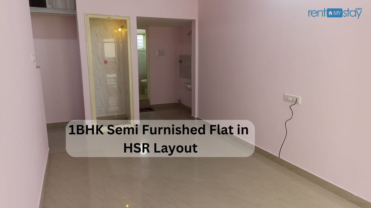 Semifurnished 1bhk flat near JAGANNATH TEMPLE | HSR LAYOUT | sri ram ...