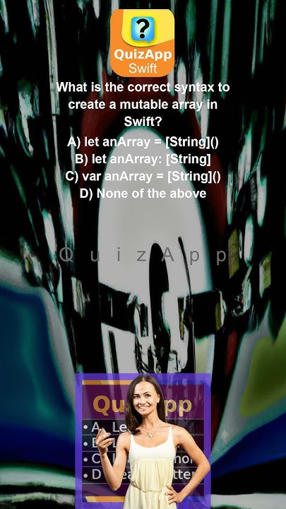 Swift What Is The Correct Syntax To Create A Mutable Array In Swift Youtube