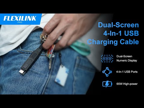 Exploring Flexilink Pro: 65W High Power Dual-Screen 4-In-1 USB Cable ...