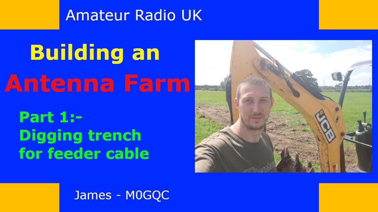 Antenna Farm Part 1 - Digging Trench For Feeder Cable - YouTube