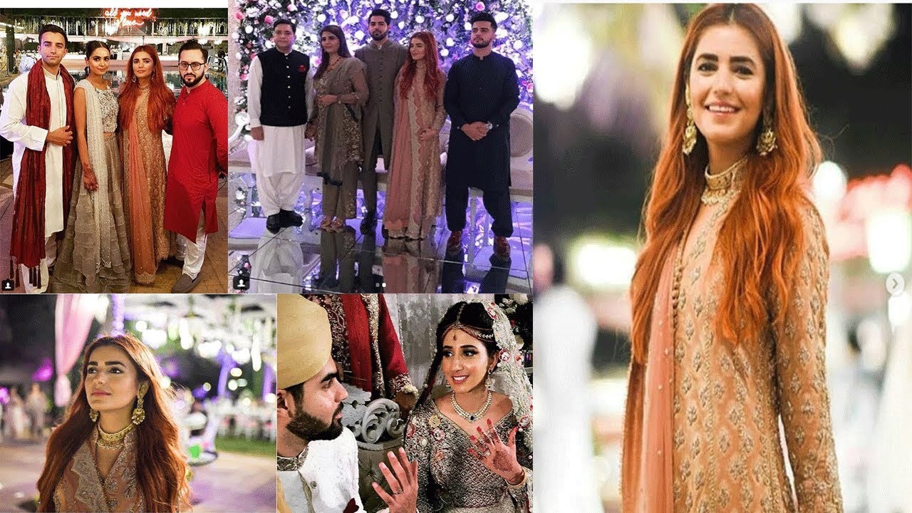Momina Mustehsan At Her Brother Hashim Mustehsan Wedding - YouTube