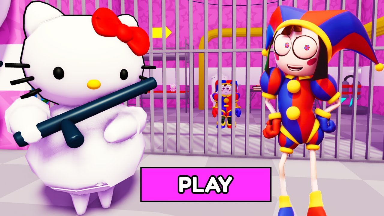 Roblox - New Scary Hello Kitty Barry's Prison Run - Gameplay ...