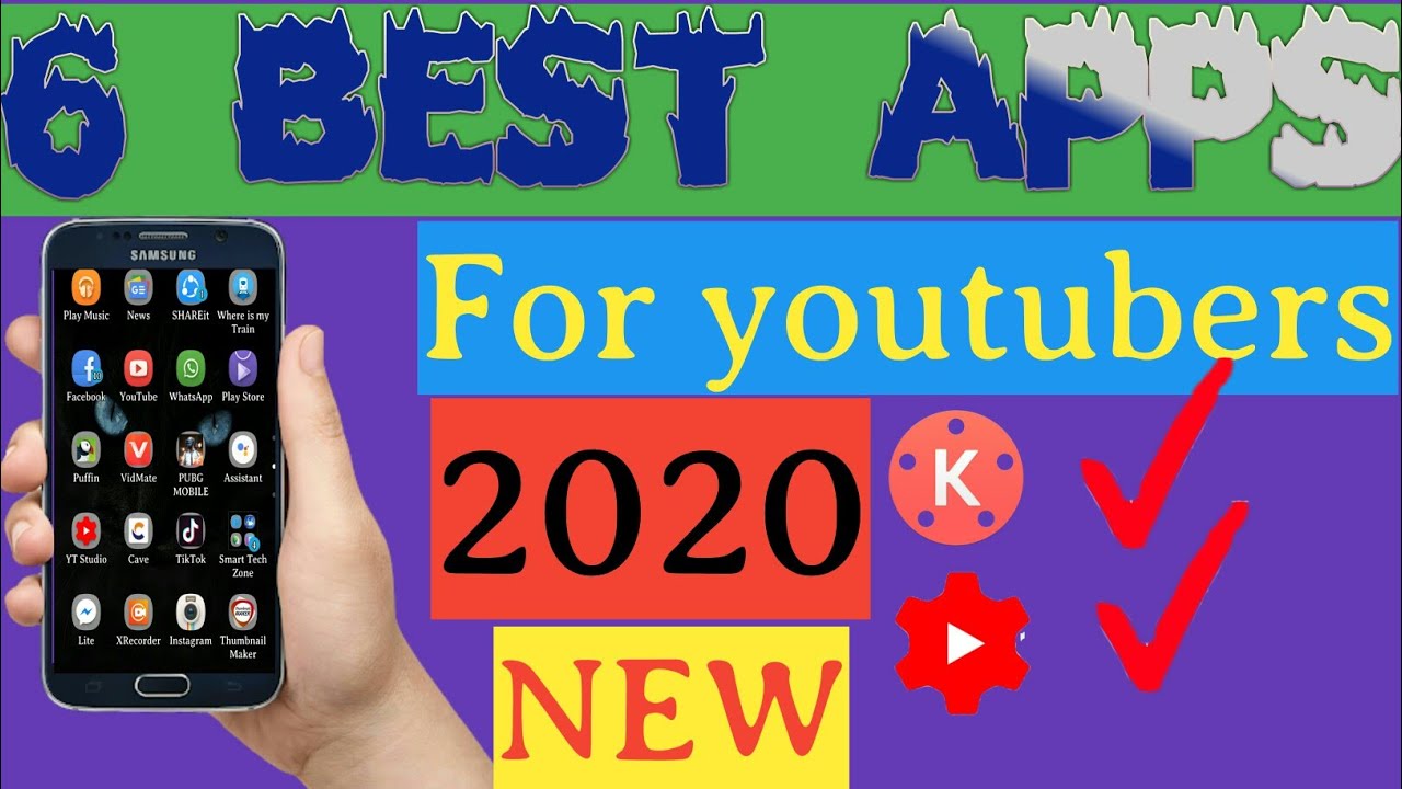 6 Best apps for youtubers | Editing ke liye best apps by :- SMART TECH ZONE - YouTube