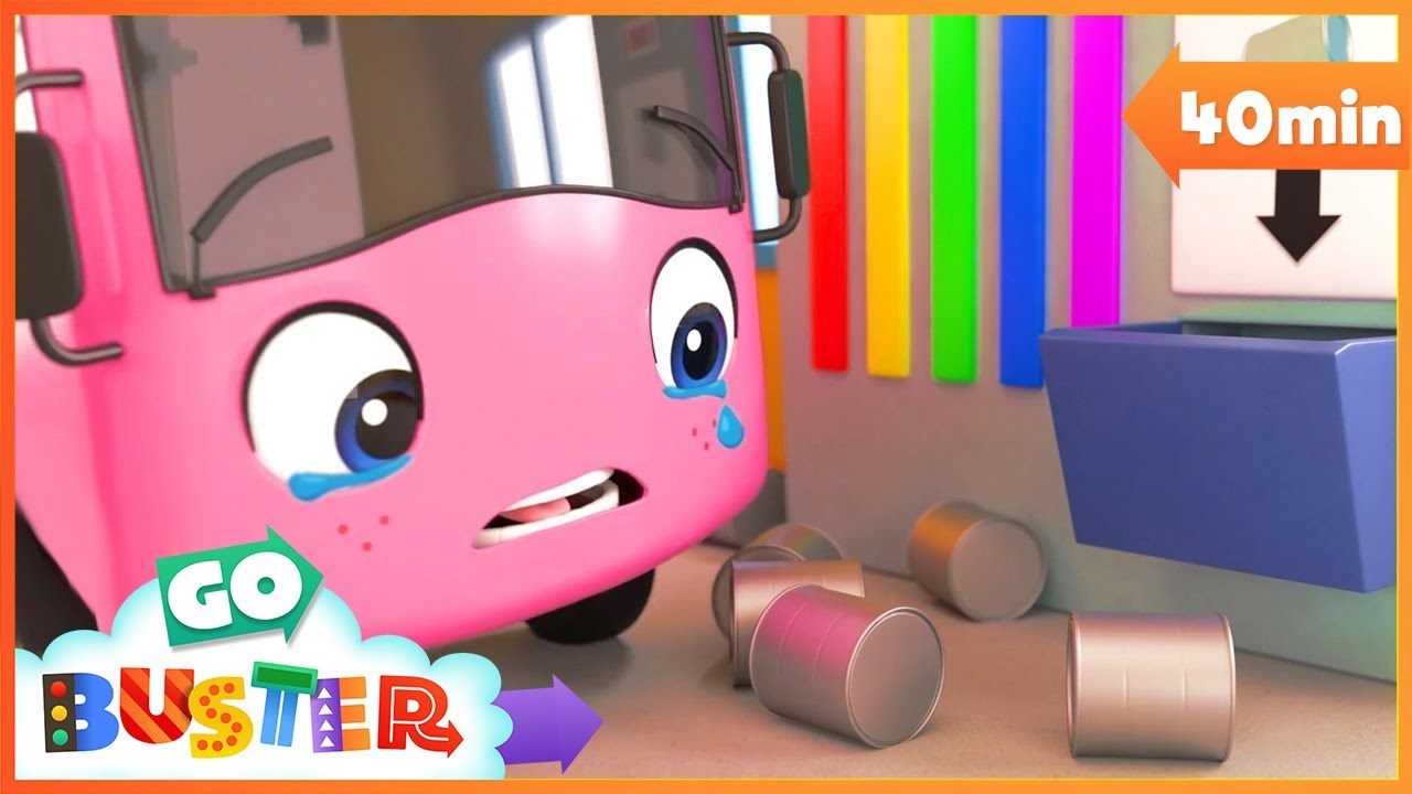 Buster Changes Color | Go Buster | Baby Cartoons | Kids Videos | ABCs ...