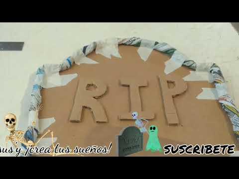 cómo hacer tumbas de cartón fácil - YouTube