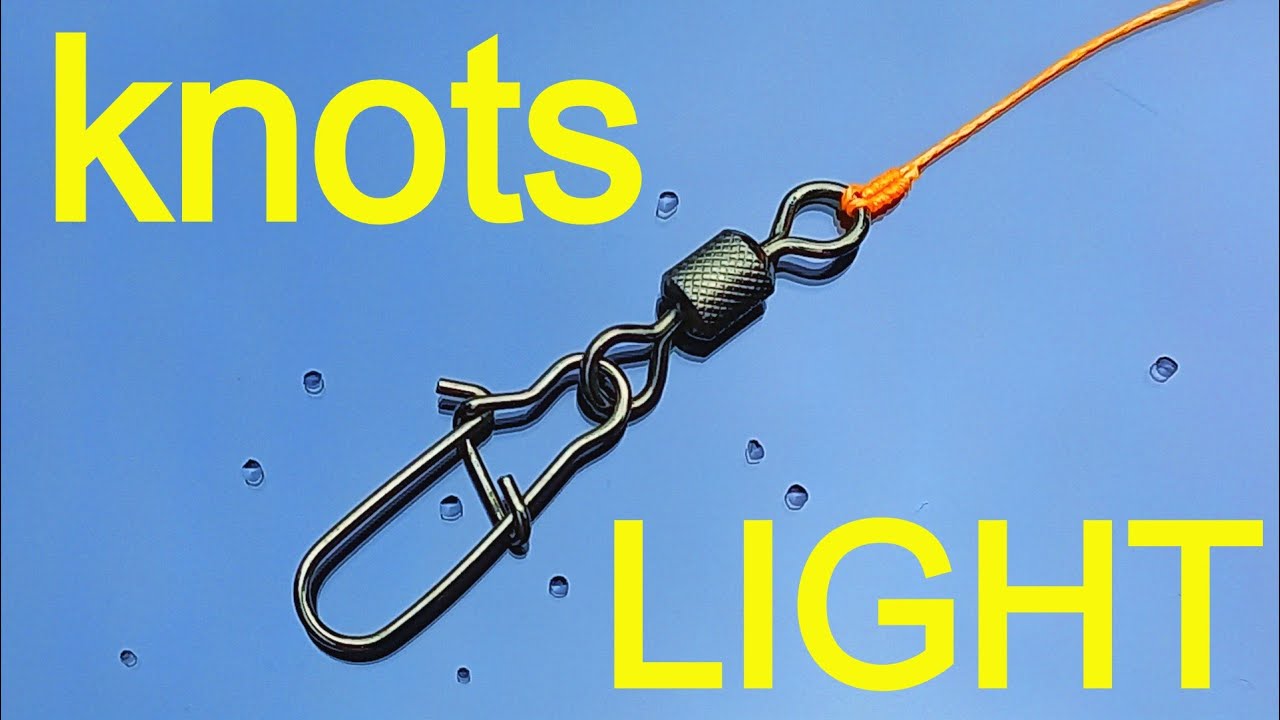 Simple knot !! Swivel offshore. How to tie a pivot to a fishing line ...