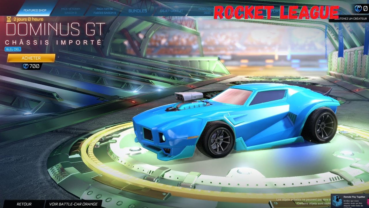 *NEW* DOMINUS GT AUTO BOUTIQUE 5 FEVRIER 2023 ROCKET LEAGUE ITEM SHOP ...