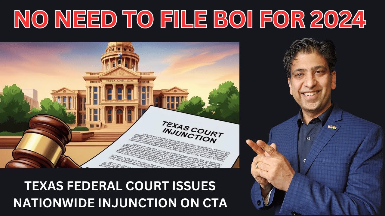 No Need To File BOI Report In 2024: Texas Court Injunction - YouTube