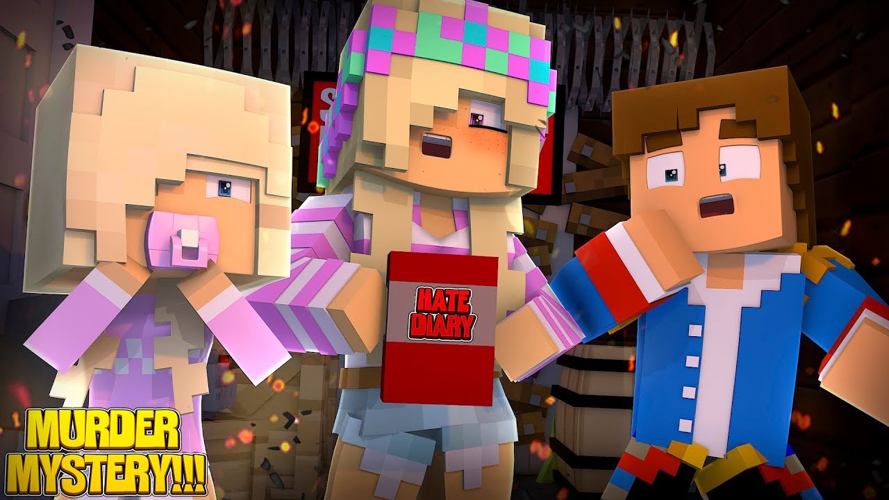 Minecraft MYSTERY - LITTLE LEAH FINDS A SECRET HATE DIARY & THINKS BABY ...