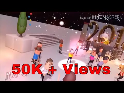 Happy New Year 2018 Animated DJ Party |Whatsapp Status|Greetings|Wishes|