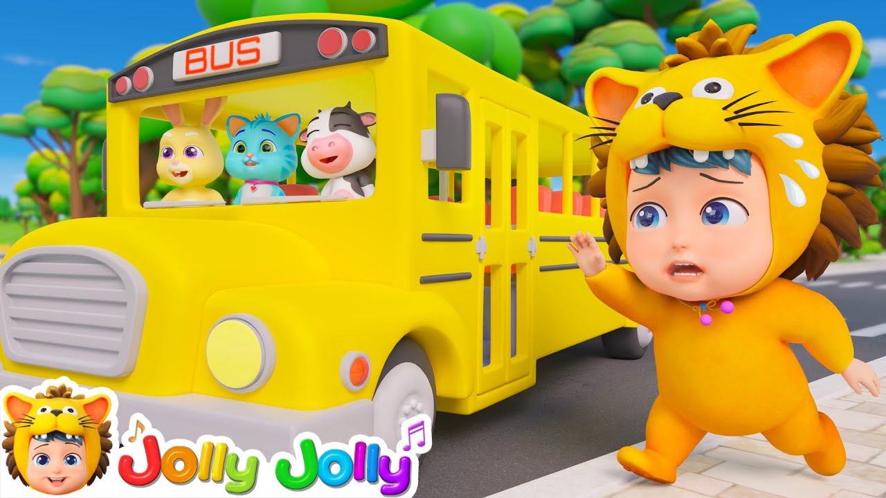 Baby Bus, Wait For Me | Colors Song | Jolly Jolly - Nursery Rhymes ...